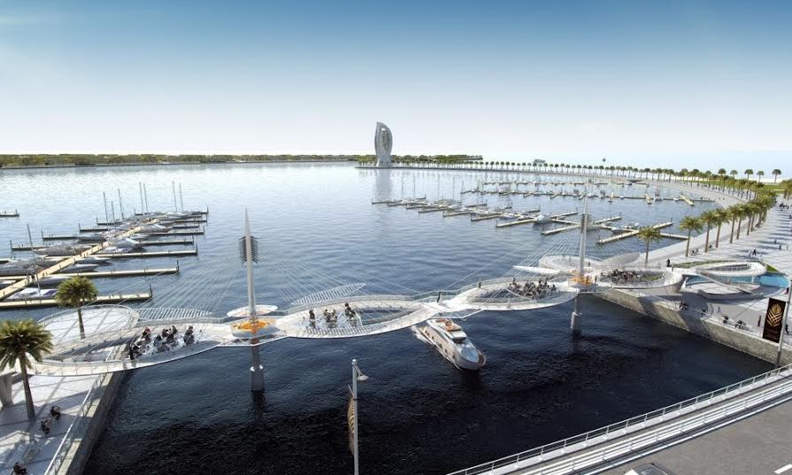 Lusail Pedestrian Bridges,Qatar