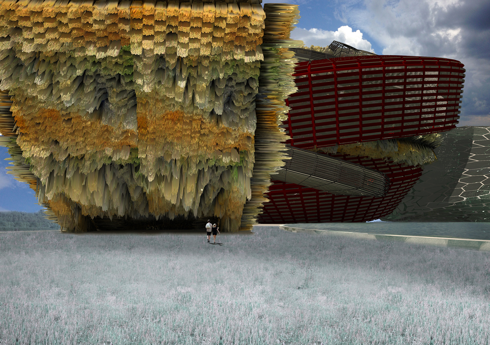 Natural Science Museum-D-Shape plays with form and material by putting ...