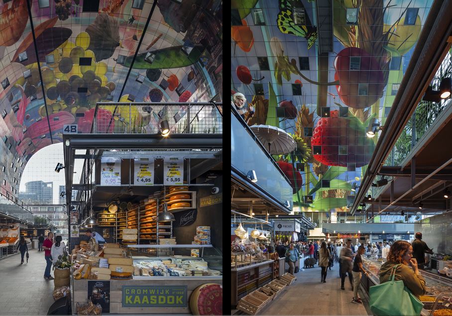 Markthal Rotterdam Opens Today:A mix of housing and market