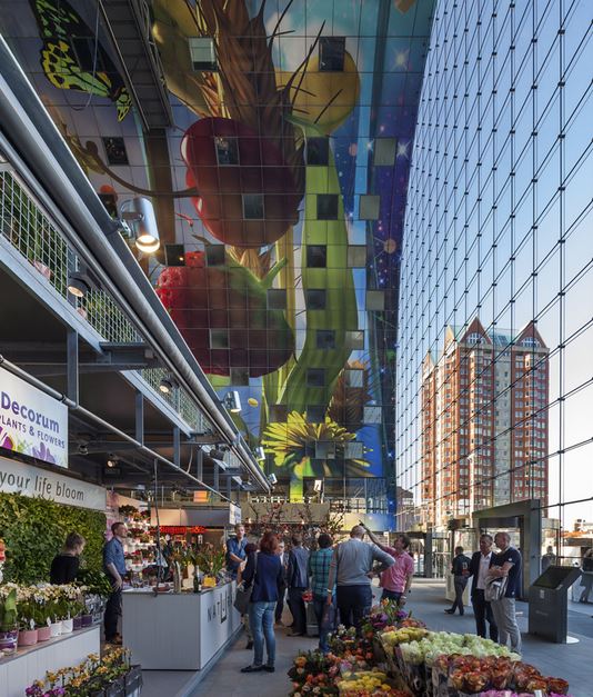 Markthal Rotterdam Opens Today:A mix of housing and market