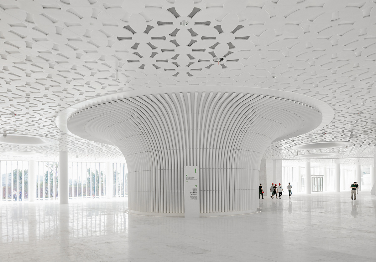 PES-Architects completes petal-shaped Culture and Art Centre in Fuzhou