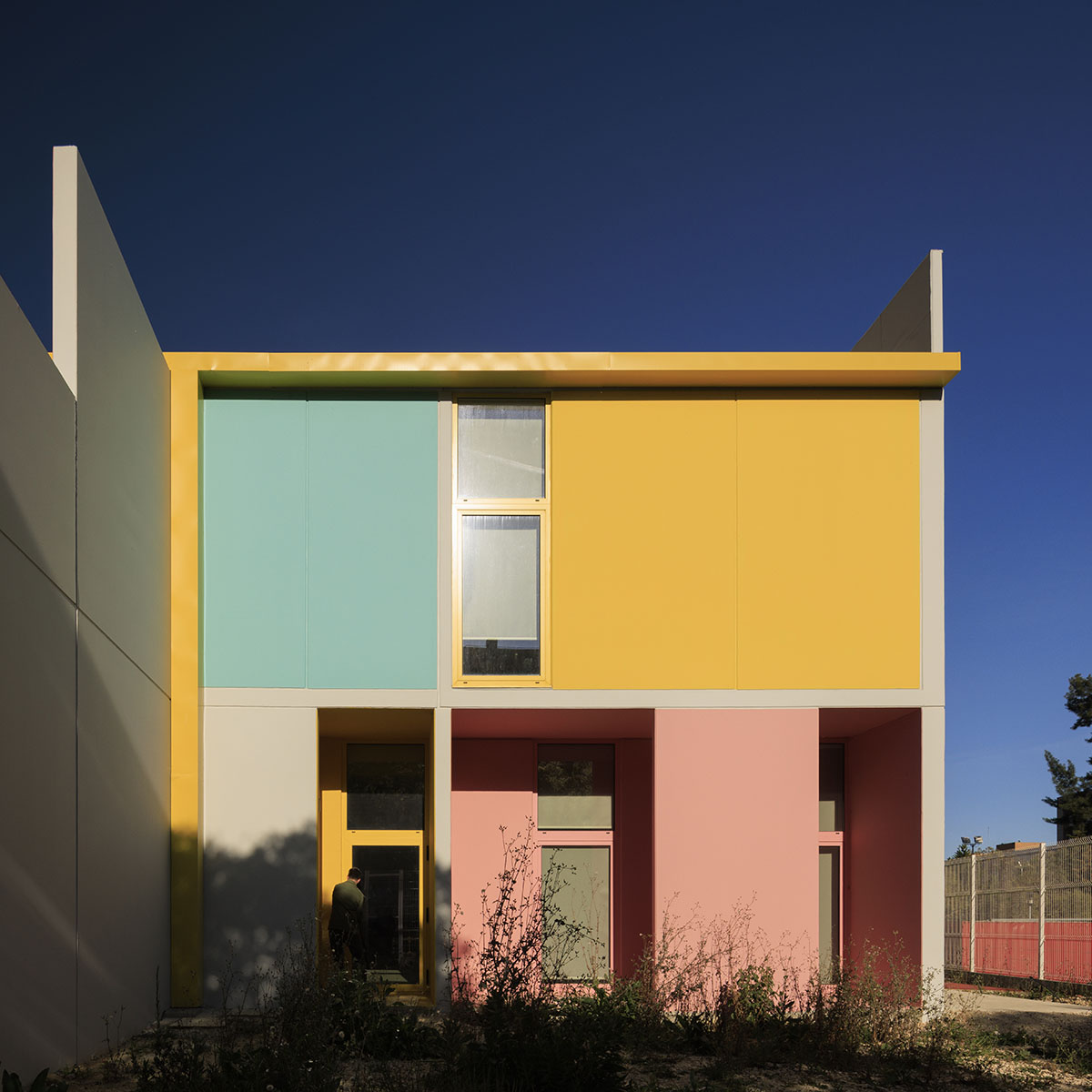 Summary built four modular kindergartens featuring colourful façades in ...