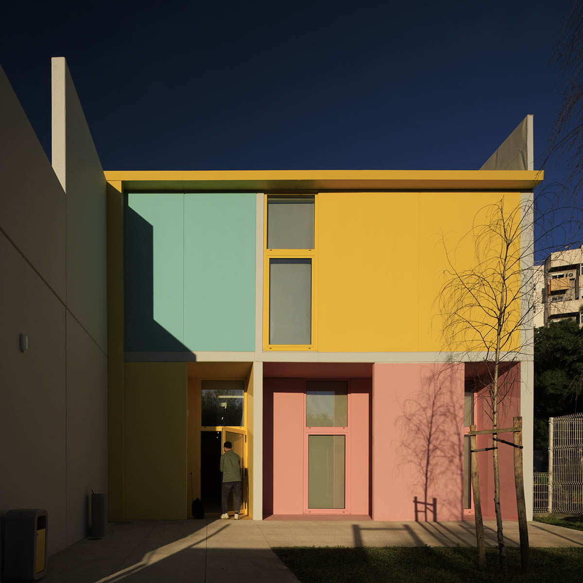 Summary built four modular kindergartens featuring colourful façades in ...