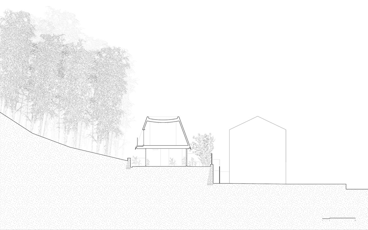 genarchitects designs Yitingting Cottage within bamboo forest hillside ...