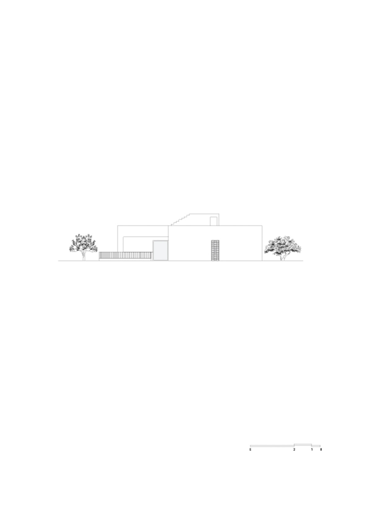 Rural retreat filters light through its stone porous screen in the ...