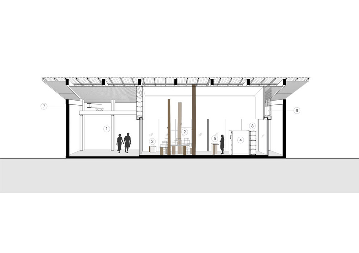 NITAPROW Designed Patom Cafe With Four Segmented Roof And Thatched-Roof ...