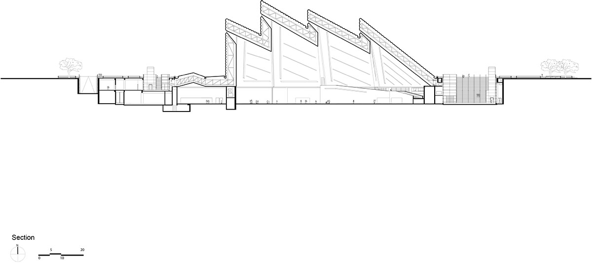 Four interconnected roof pyramids form Datong Art Museum designed by ...