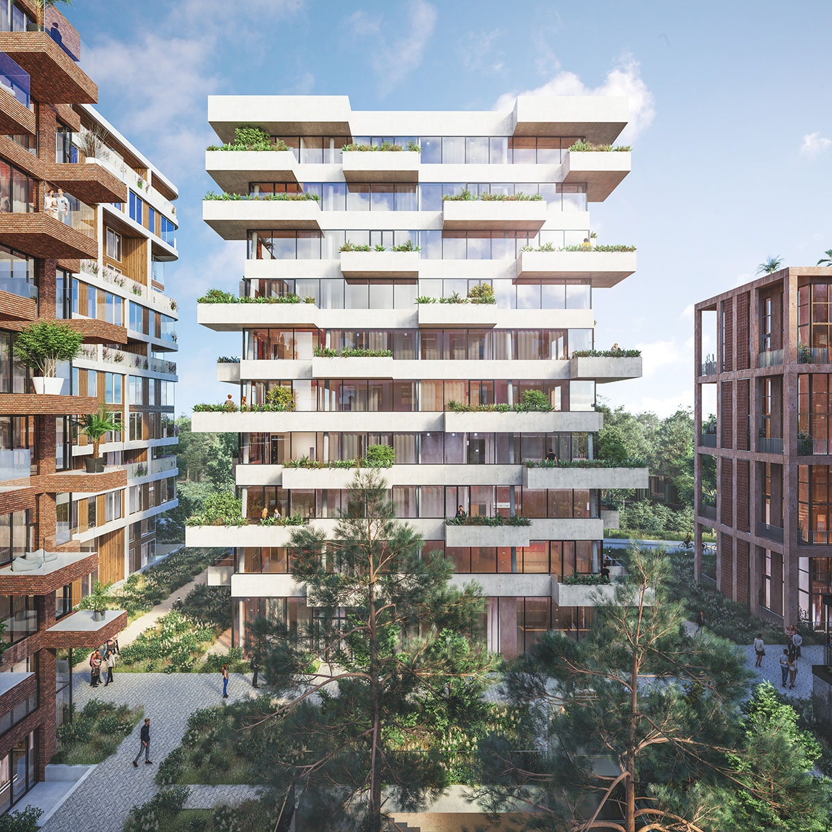 MVRDV's new masterplan transforms existing Amsterdam Office Complex ...