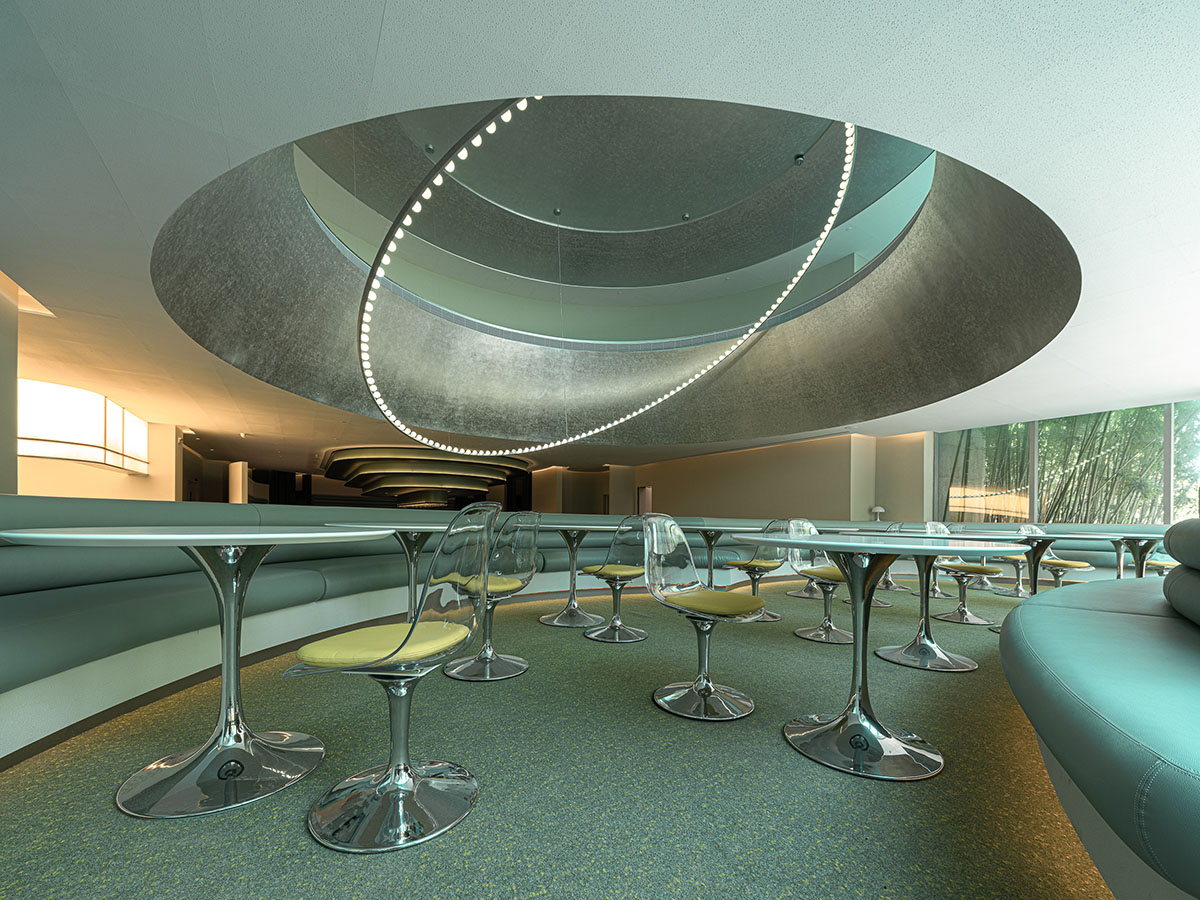 Various Associates creates retro-futuristic waiting hall in Shanghai Various Associates creates retro-futuristic waiting hall in Shanghai