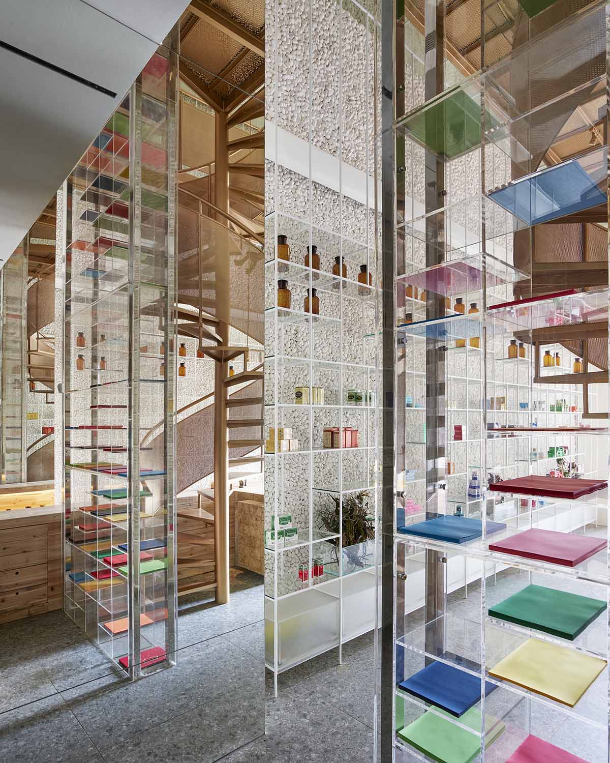 This pharmacy features varied spaces to experience different curing ...