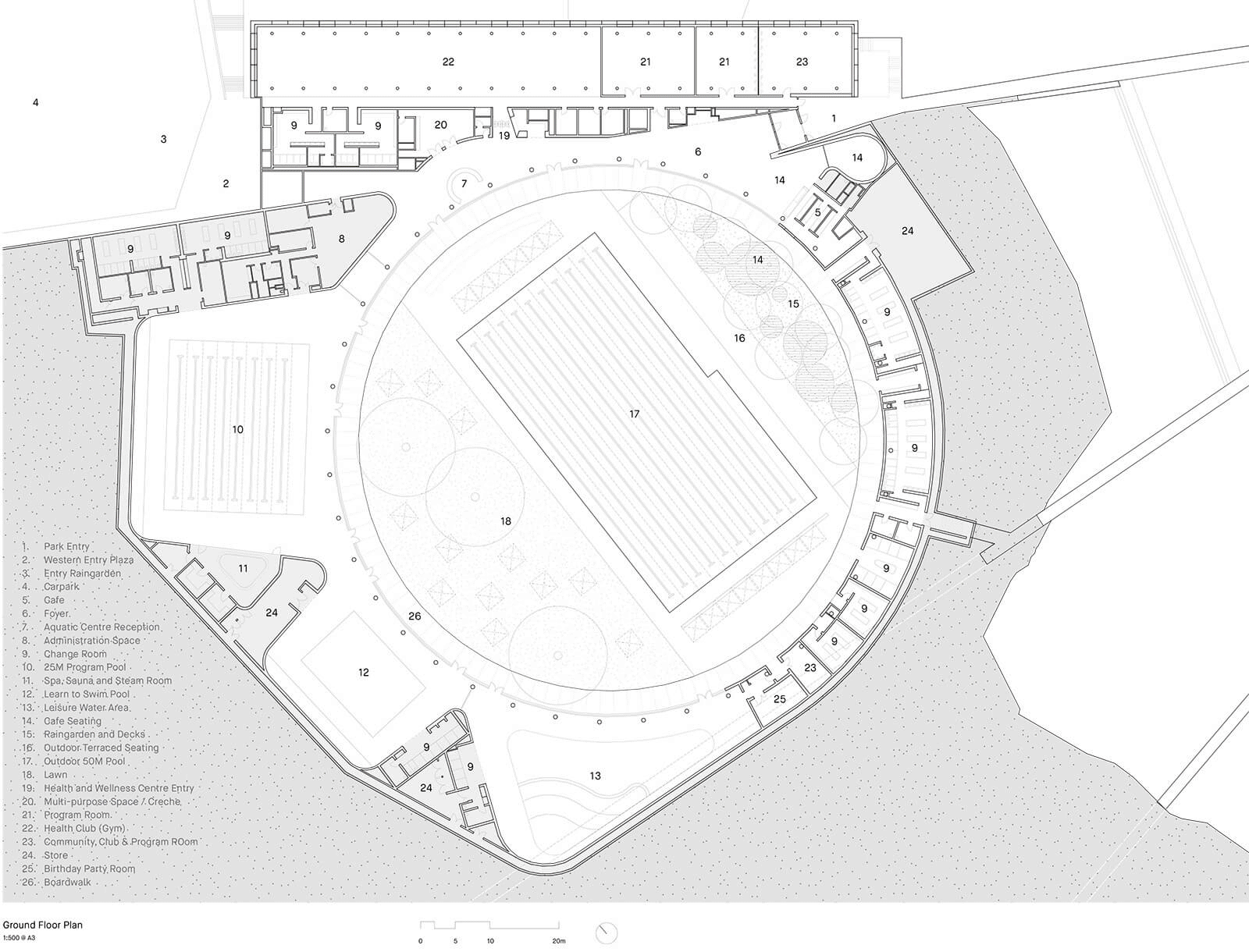 How design can harmonise with the context: Parramatta Aquatic Centre by Andrew Burges Architects