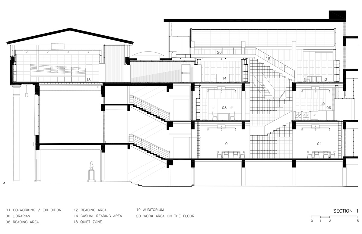 A library reinterprets library typology with ice cube-like reading ...