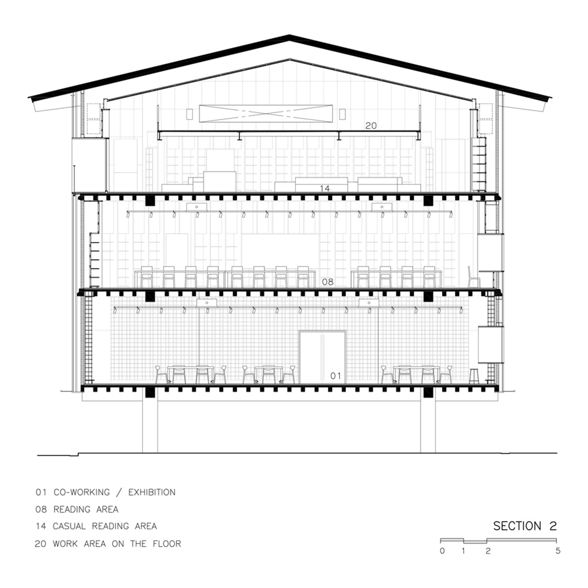 A library reinterprets library typology with ice cube-like reading ...