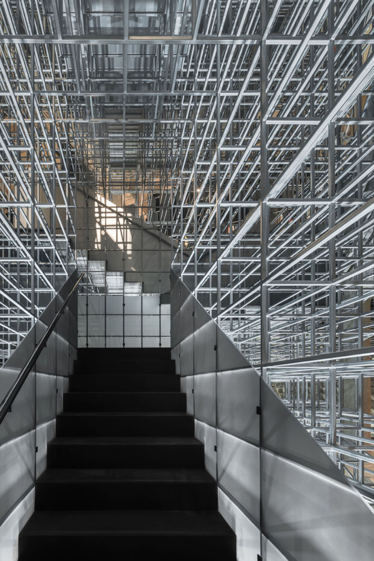 A library reinterprets library typology with ice cube-like reading ...