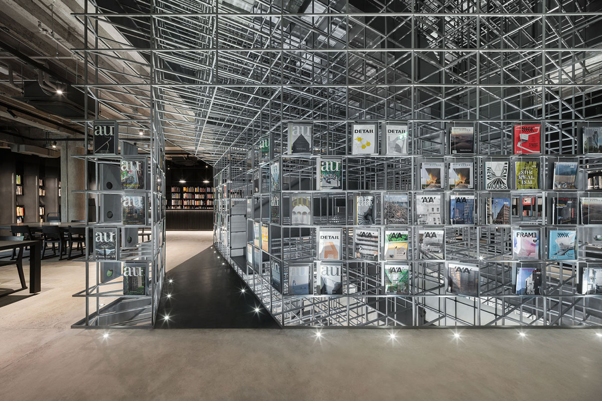 A library reinterprets library typology with ice cube-like reading ...