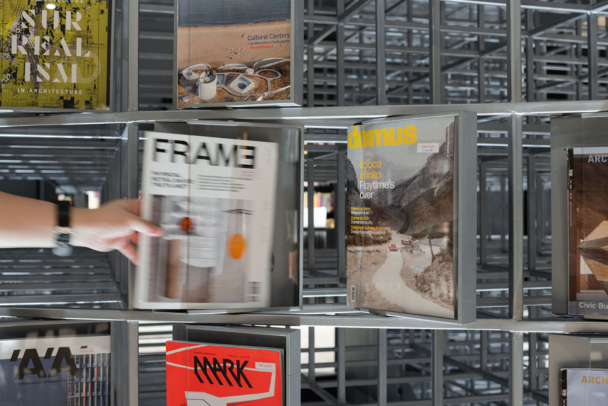 A library reinterprets library typology with ice cube-like reading ...