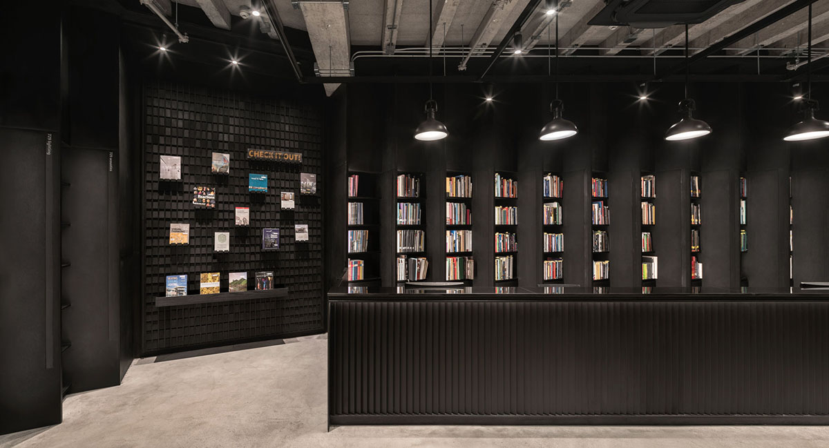 A library reinterprets library typology with ice cube-like reading ...