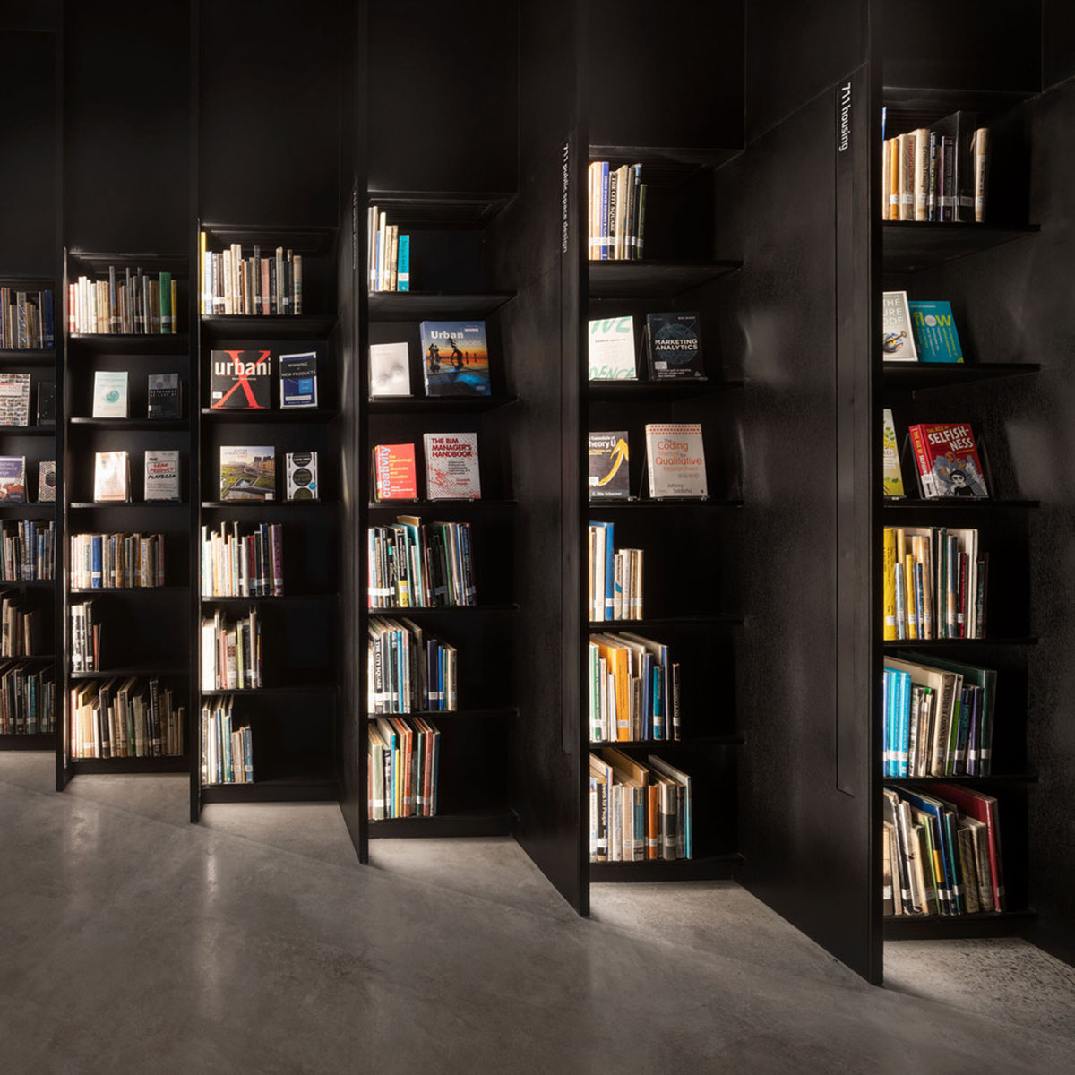 A library reinterprets library typology with ice cube-like reading ...