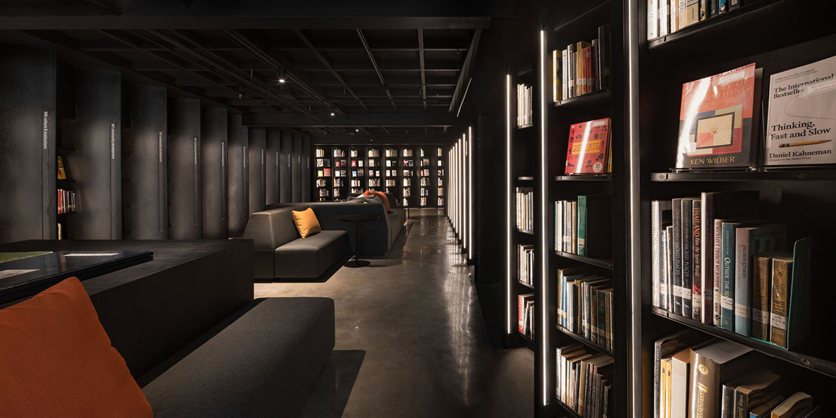 A library reinterprets library typology with ice cube-like reading ...