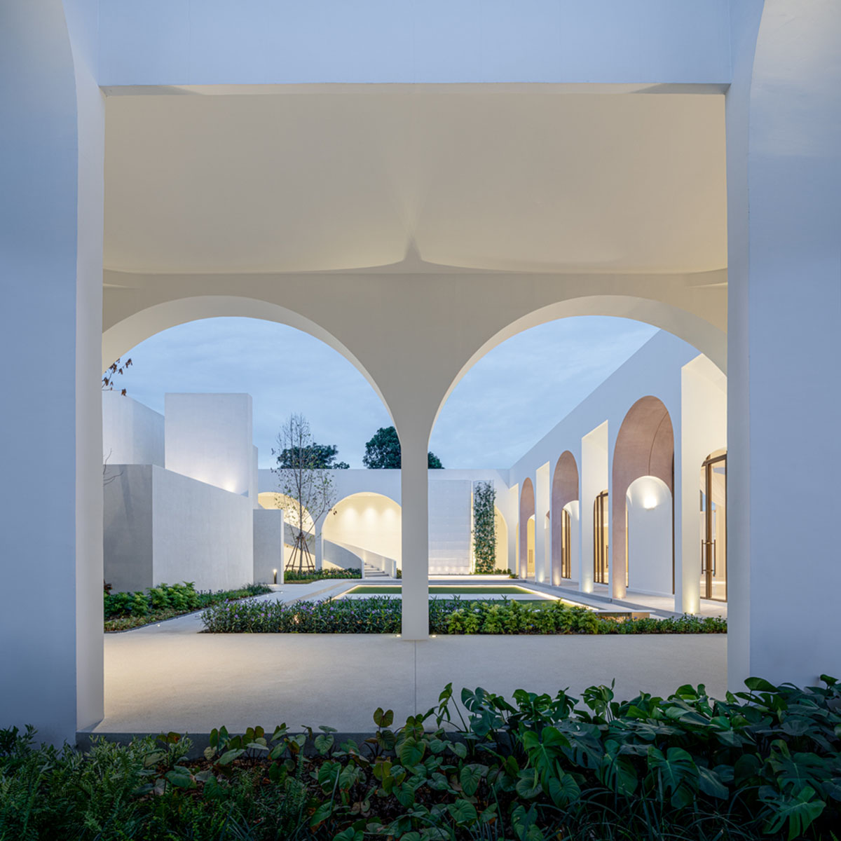 PHTAA creates flexible wedding venue with half-arch modular elements ...