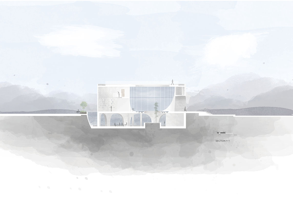 CROX reveals cultural center with drop-shaped windows with flowing ...