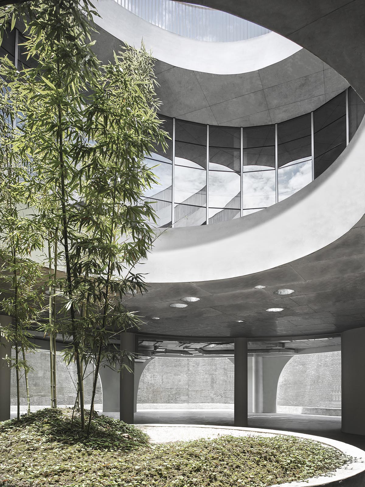 CROX reveals cultural center with drop-shaped windows with flowing ...
