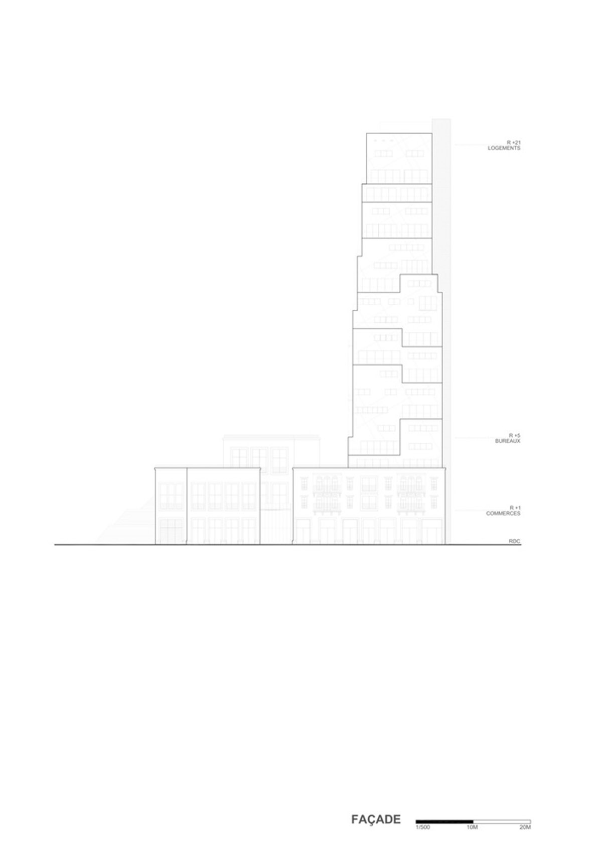 SOA Architectes sculpts Aya Tower with setbacks that create terraces in ...