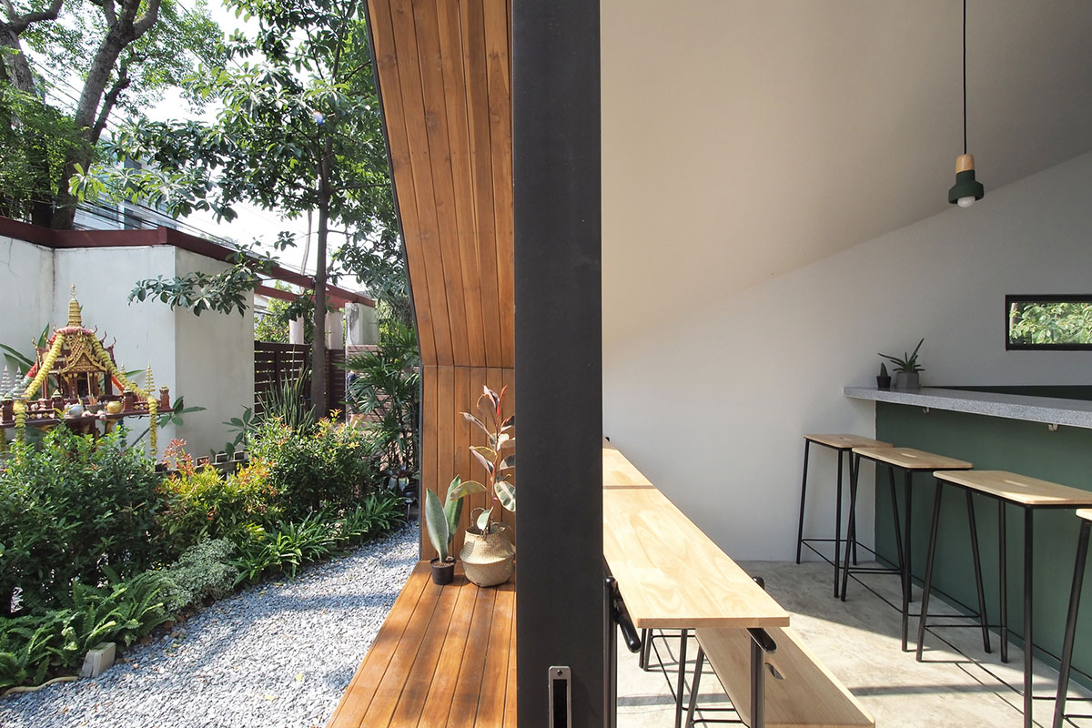 ASWA designs small cafe in Bangkok with a metaphor roof inspired by ...