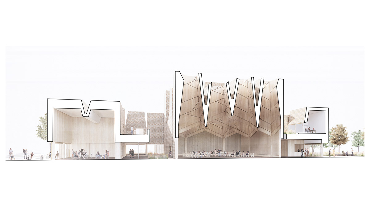 Henning Larsen to design wooden church that features tapered volumes in ...