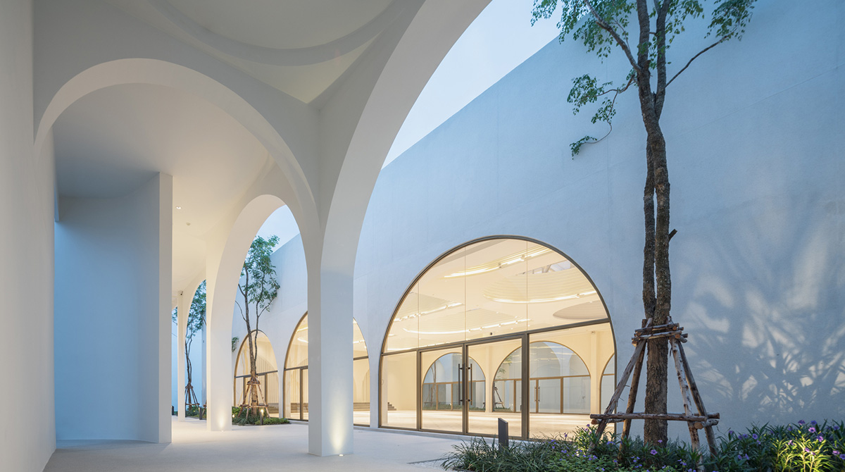 PHTAA creates flexible wedding venue with half-arch modular elements ...