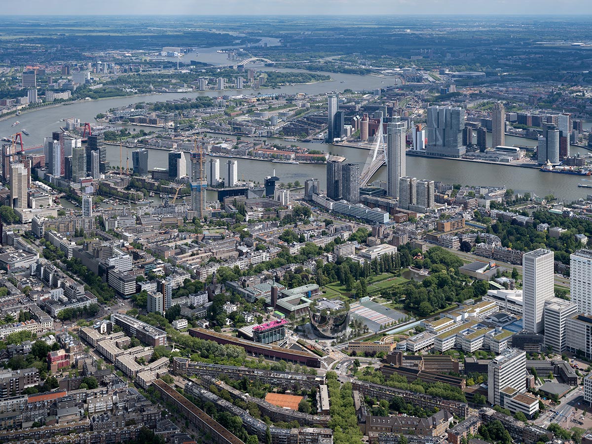 Mvrdv Opens The Podium A Pink Colored Stage Allows To Experience The