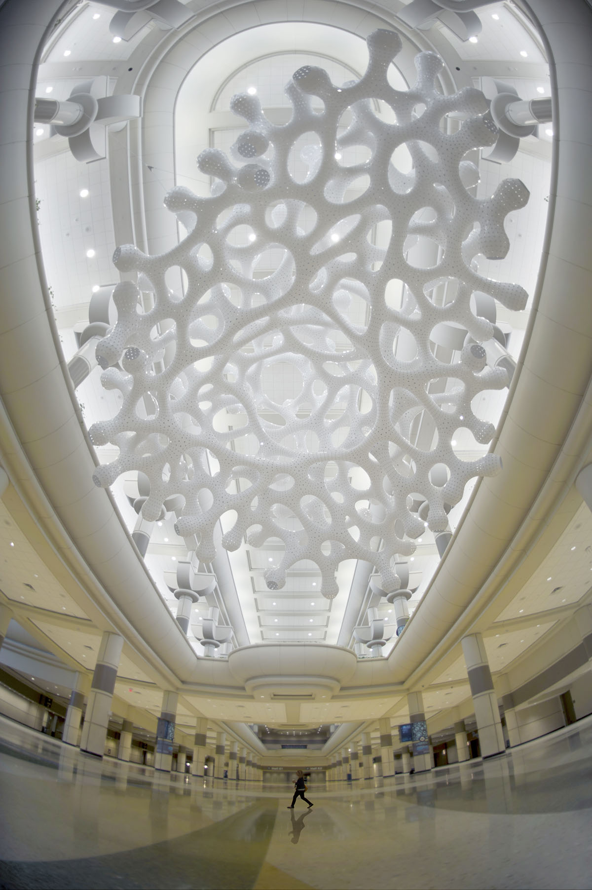 Marc Fornes installs a cloud-like barnacle structure for Orlando’s ...