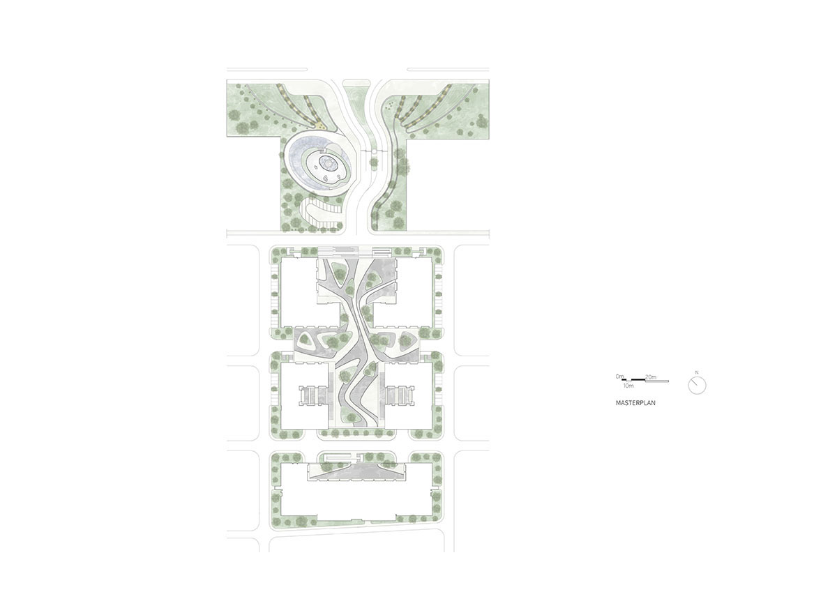 CROX reveals cultural center with drop-shaped windows with flowing ...