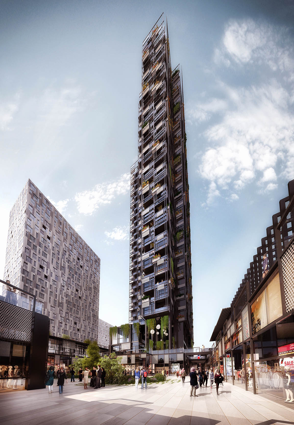 RMJM adds new vertical village to Istanbul skyline highlighted with ...