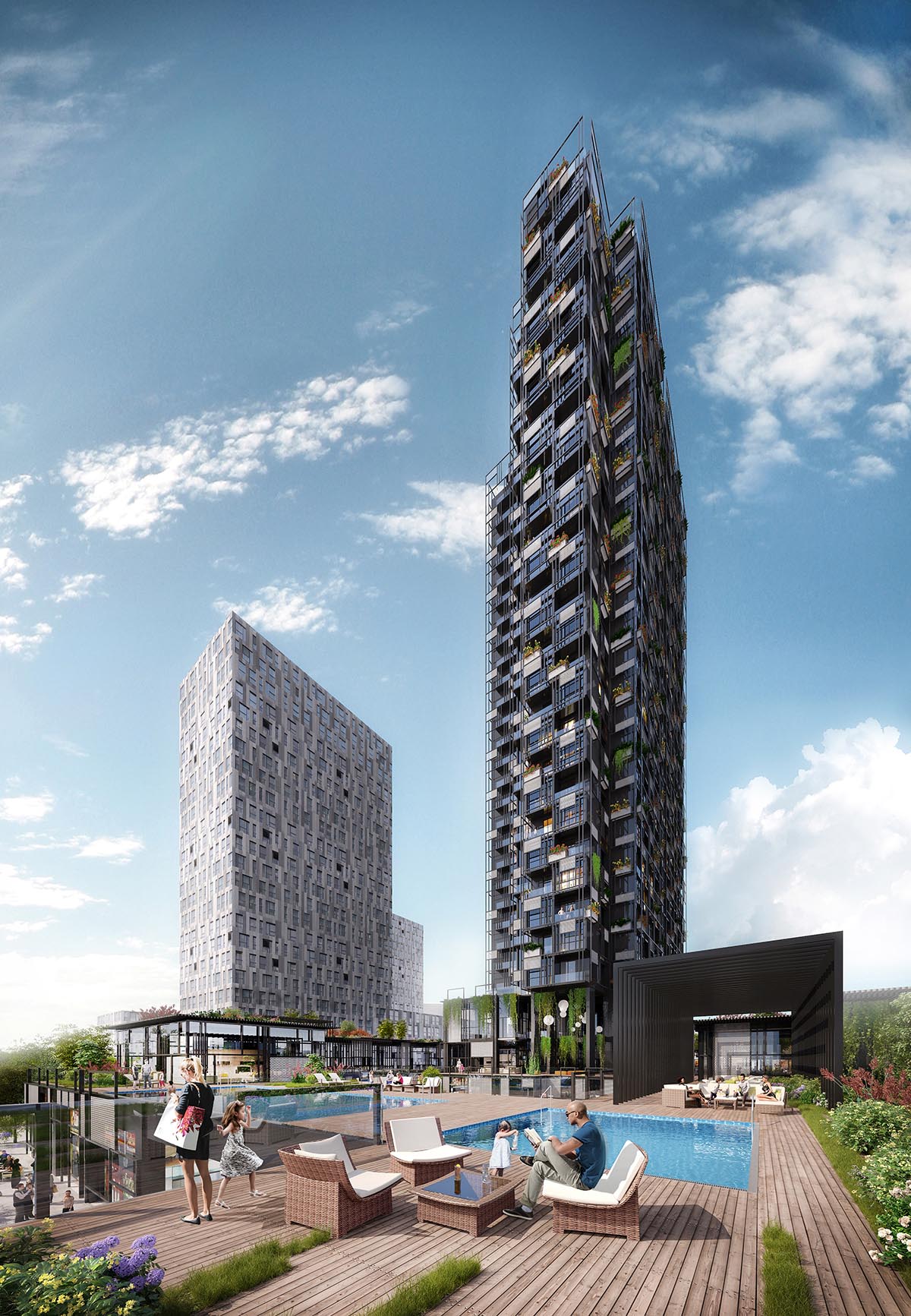 RMJM adds new vertical village to Istanbul skyline highlighted with ...