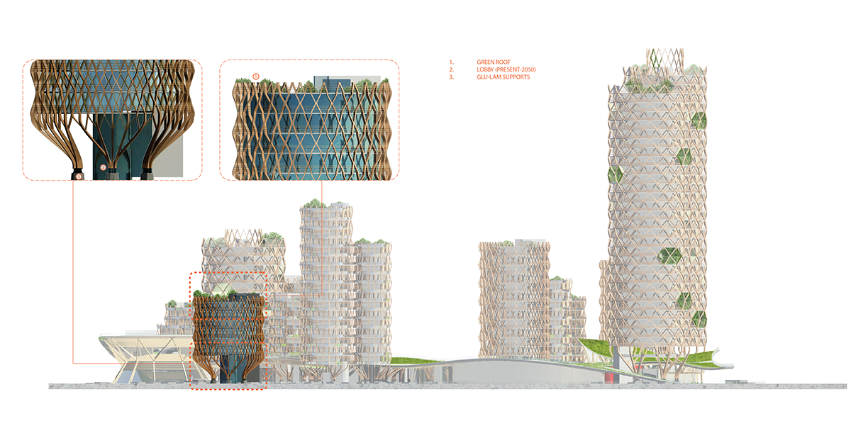 “Floating” tower proposal by DFA Studio addresses affordable housing ...