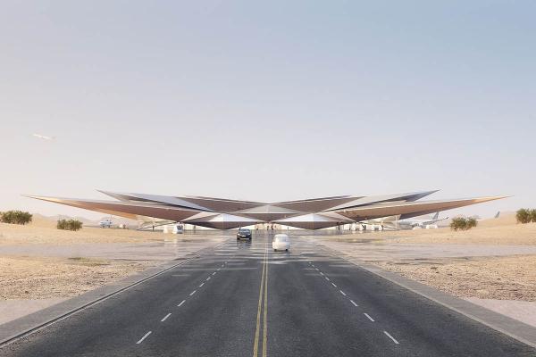 Foster + Partners unveils design for mirage-inspired airport in Saudi ...