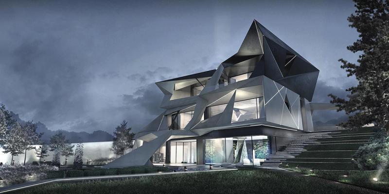 Simon Rastorguev designed Parametric Residence with multifunctional ...