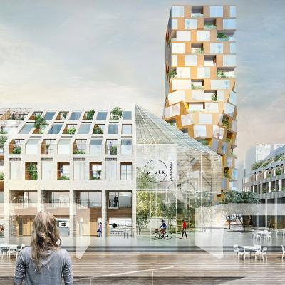 BIG and SLETH revive Aarhus harborfront with mixed-use urban "stairscraper"