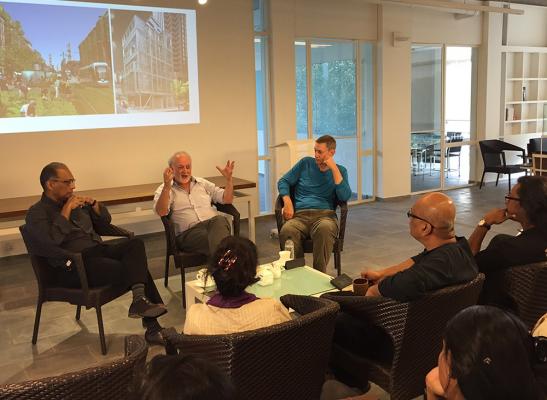 Michael Sorkin in conversation with Alan Rapp at SVA on April 4