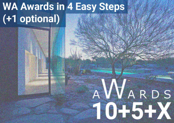 It takes 4 (+1) Easy Steps to Participate to the WA Awards