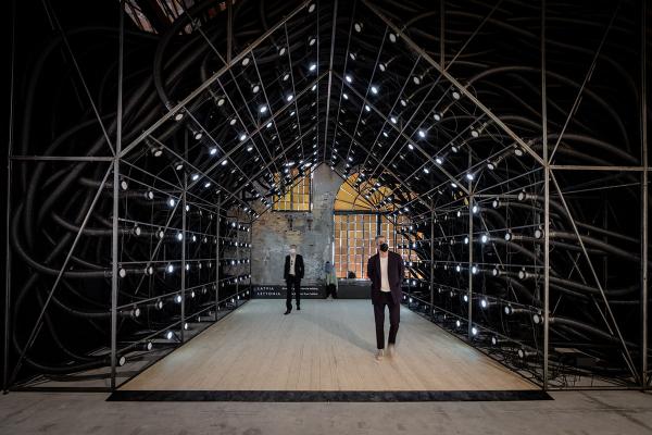 Latvia installs a web of pipes that explore contradictory nature of our ...