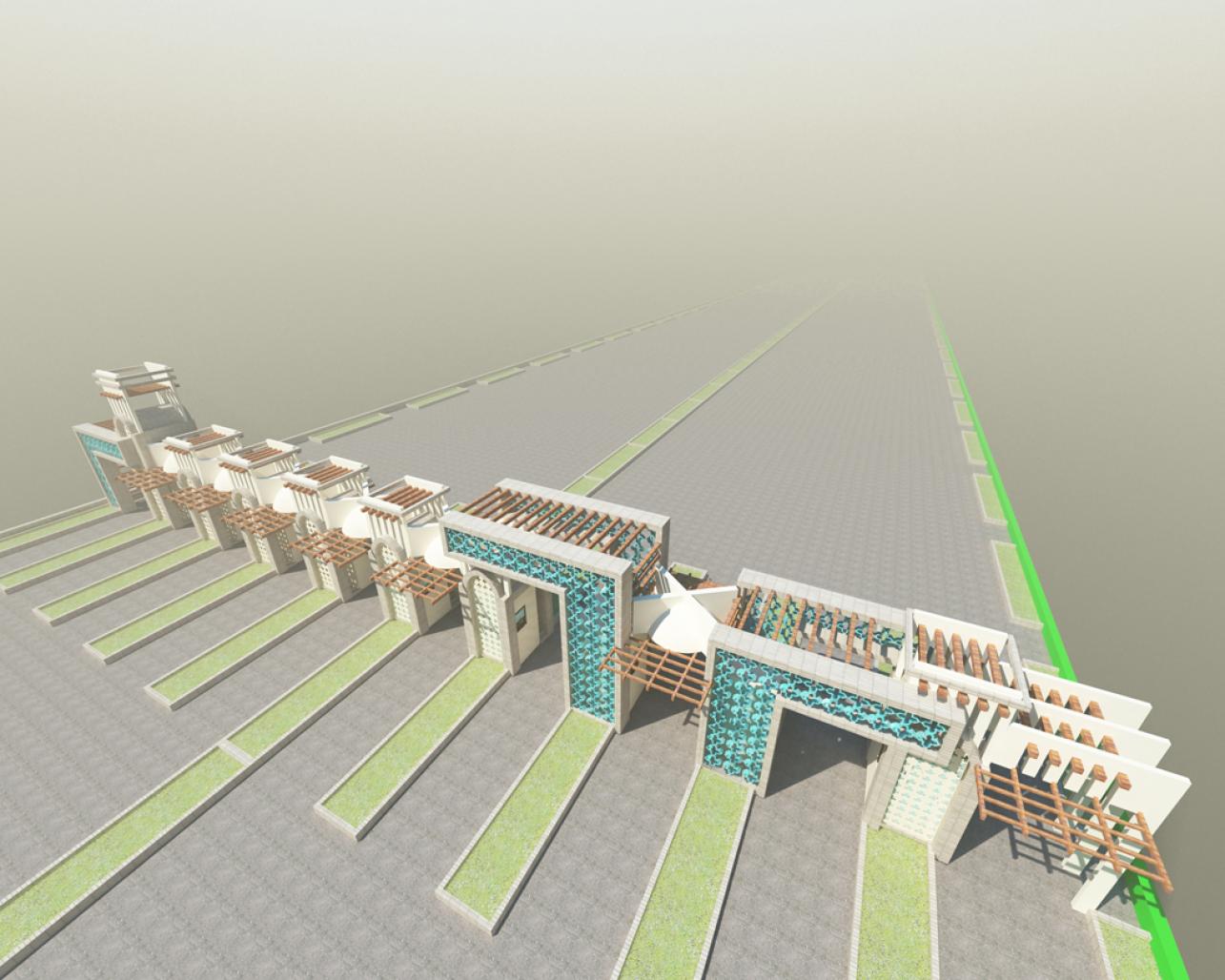 the gate of city