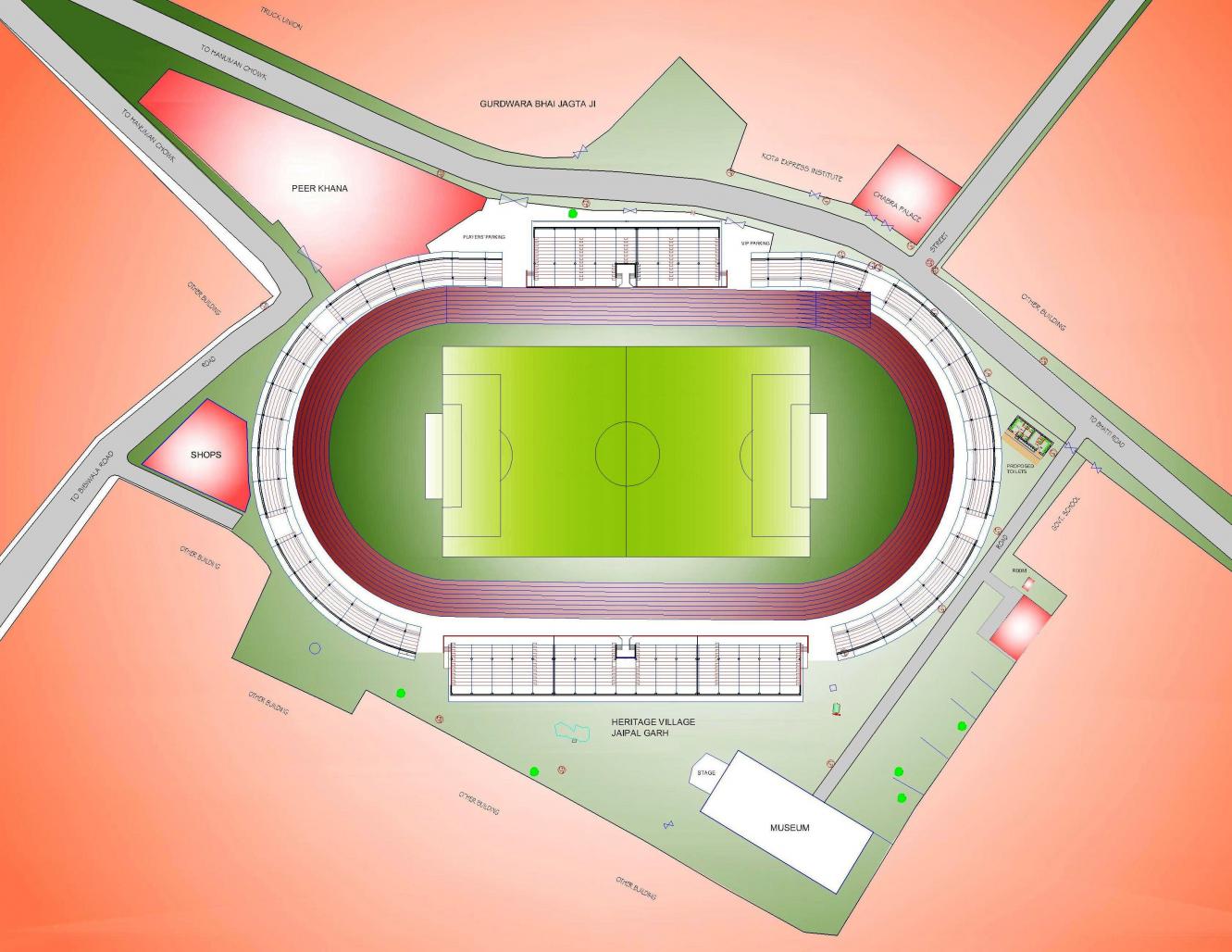 MULTI PURPOSE SPORTS STADIUM, BATHINDA, PUNJAB