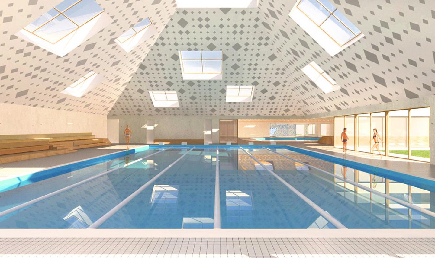 Swimming pool, Lumbres (France)
