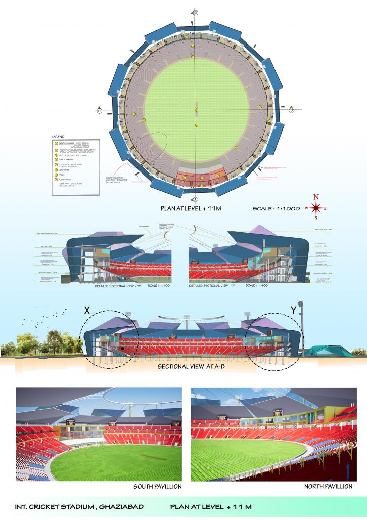 international cricket stadium at ,Ghaziabad,UP