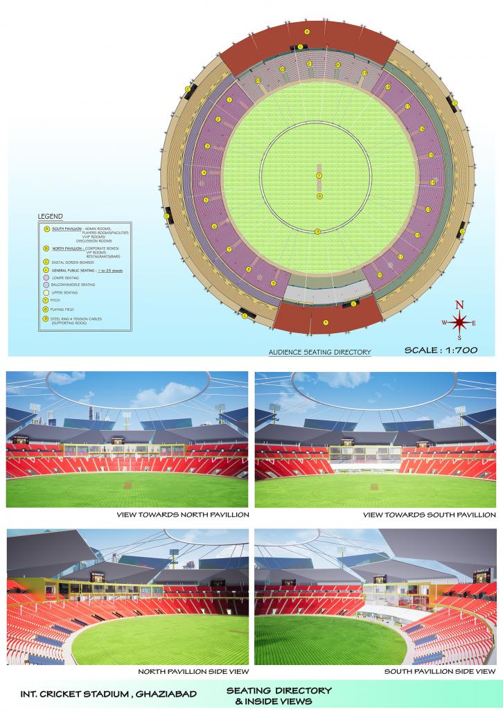 international cricket stadium at ,Ghaziabad,UP