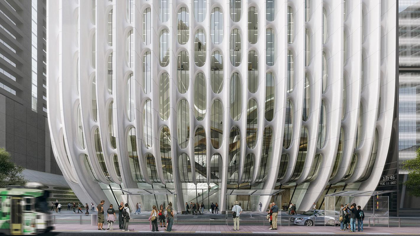 Zaha Hadid Architects’ ’Lacework’ 600 Collins Street Tower in Melbourne ...