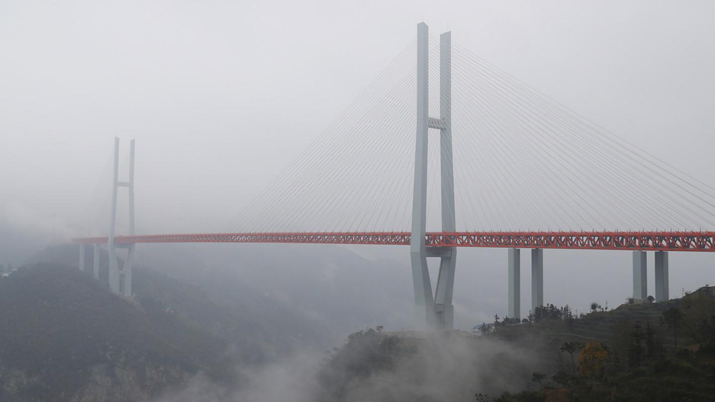 China opened World’s highest Beipanjiang Bridge to traffic in the Guizhou