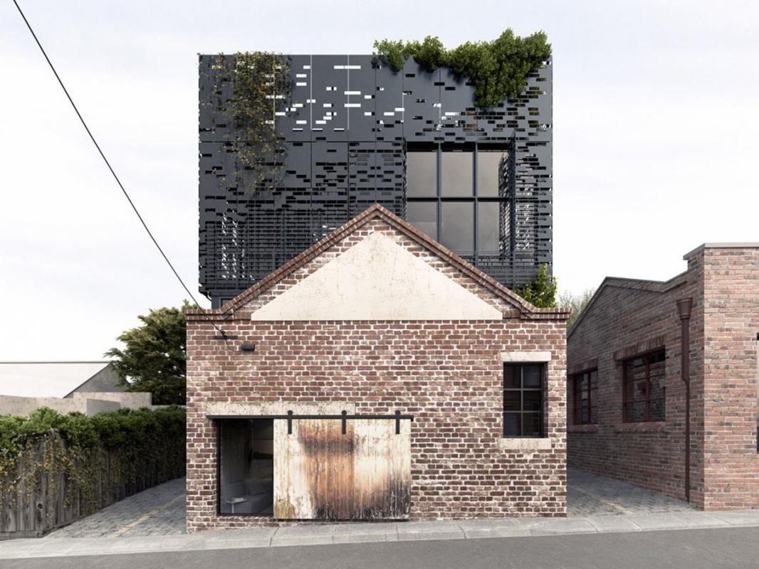 DKO inserts a metal perforated ’floating’ box on the existing heritage ...